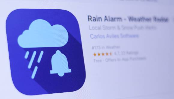 Rain Alarm: una de las mejores apps para los viajeros