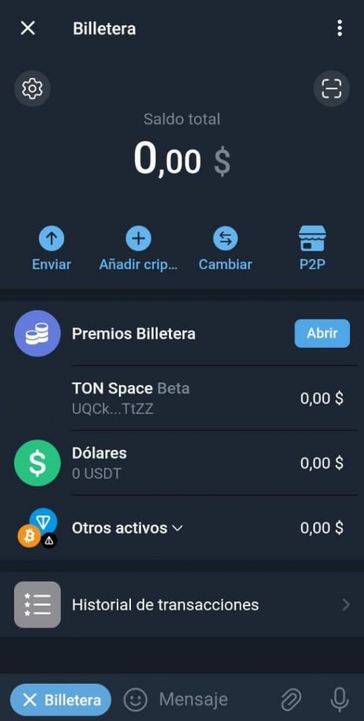 Wallet el bot en Telegram: Cómo registrarse + Guía detallada